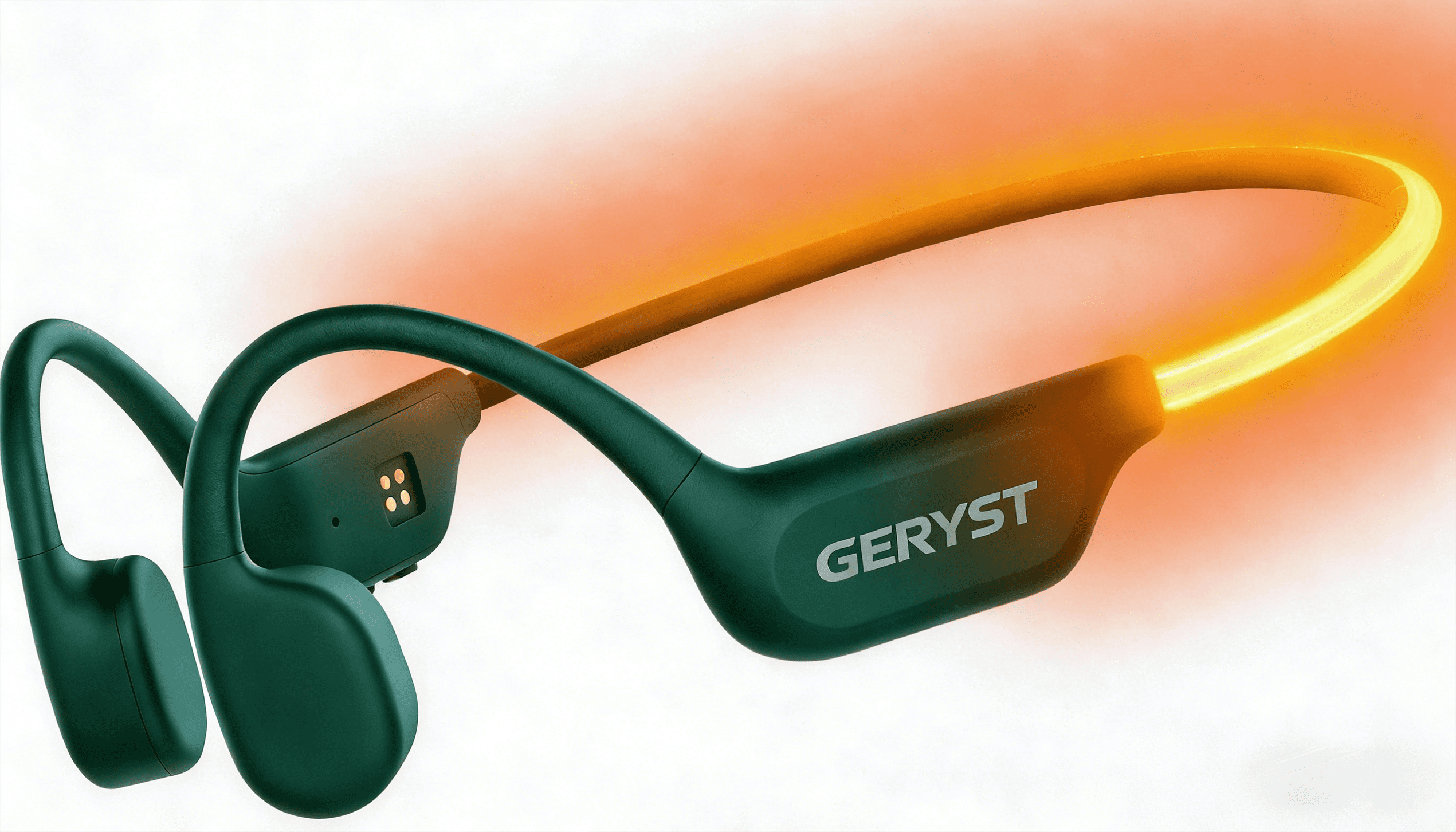 2026 Bone Conduction Headphones with Adjustable LED Safety Light, Open ...