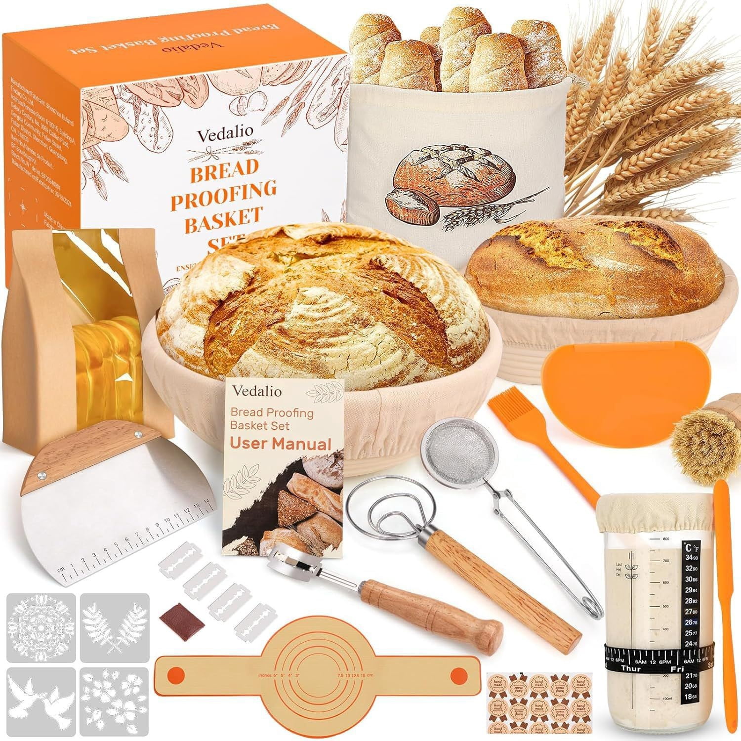 2026 Bread Baking Tools and Supplies Rattan Banneton Fermentation ...