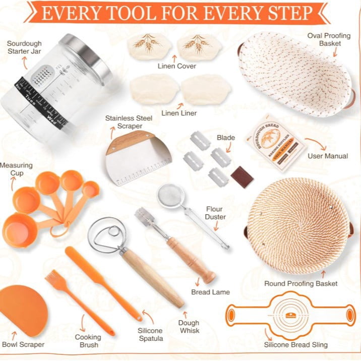 2026 Bread Baking Tools and Supplies Rattan Banneton Fermentation ...