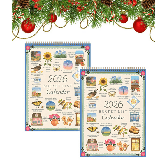 2026 Bucket List Calendar – Slow Down & Savor the Seasons | Seasonal ...