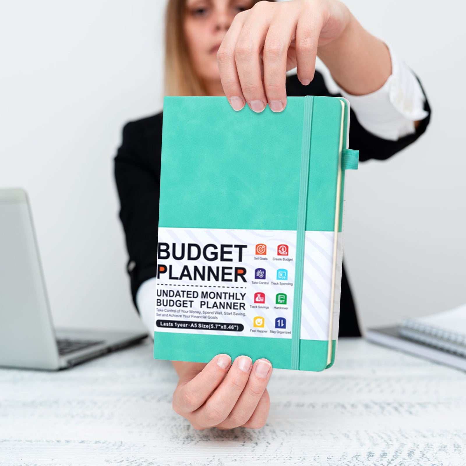 2026 Budget Planner Books Undated Monthly Books Expense Solid Notebook ...