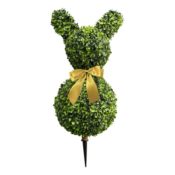 2026 Bunny Shaped Topiary Trees with Ground Spike 1PC, Bunny Shaped ...