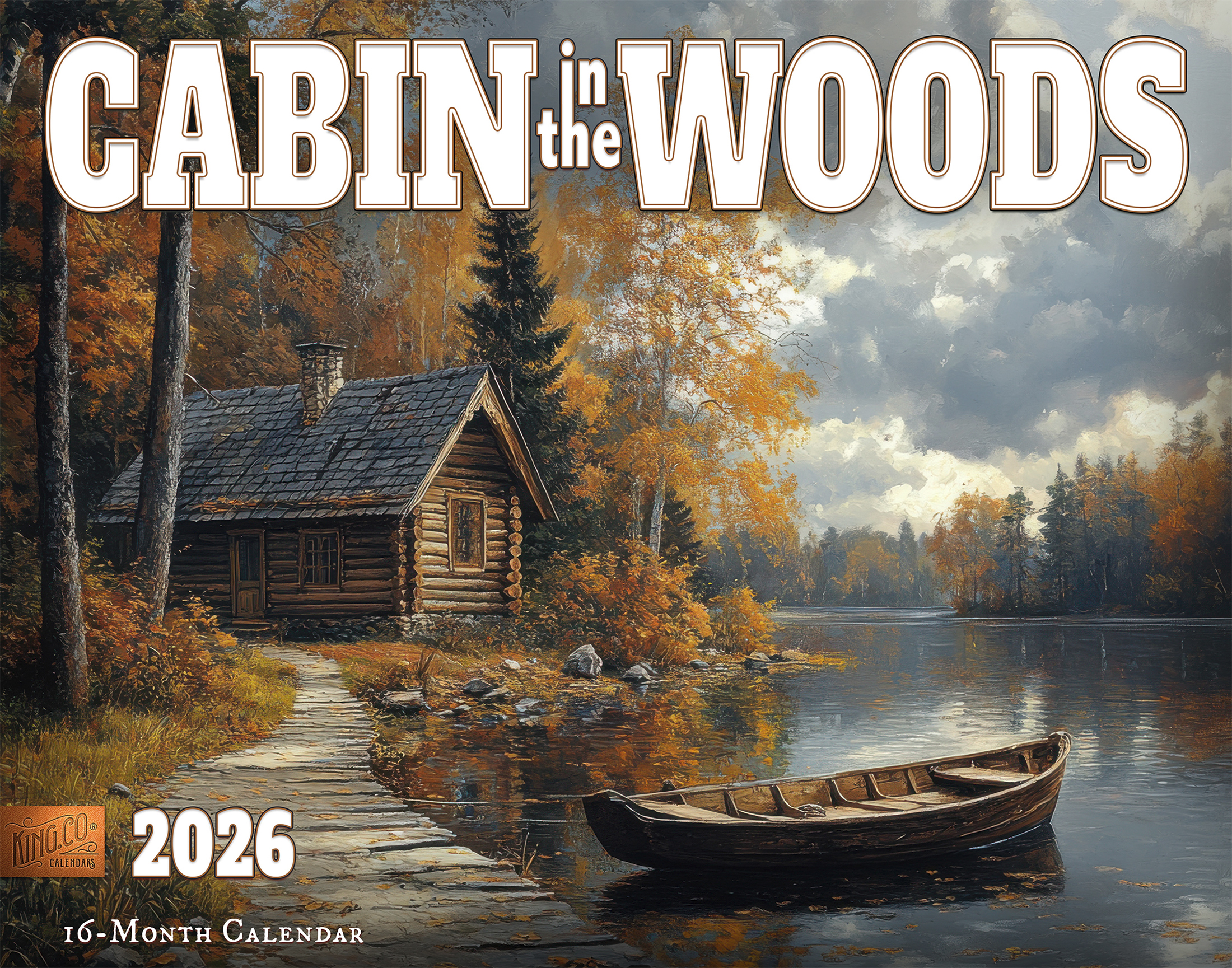 2026 Cabin in the Woods Wall Calendar 16-Month X-Large Size 14x22, Best ...