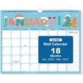 2026 Calendar- 18 Months Oct. 2025 - Mar. 2027, 14.5"x11.5" Big Grid ...