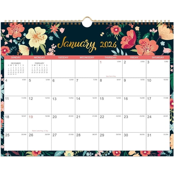 2026 Calendar - 2026 Wall Calendar, Jan. 2026 - Dec. 2026, 15" x 11.5 ...
