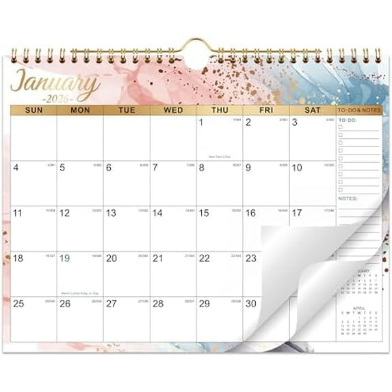 2026 Calendar - 2026 Wall Calendar, from January 2026 to December 2026 ...