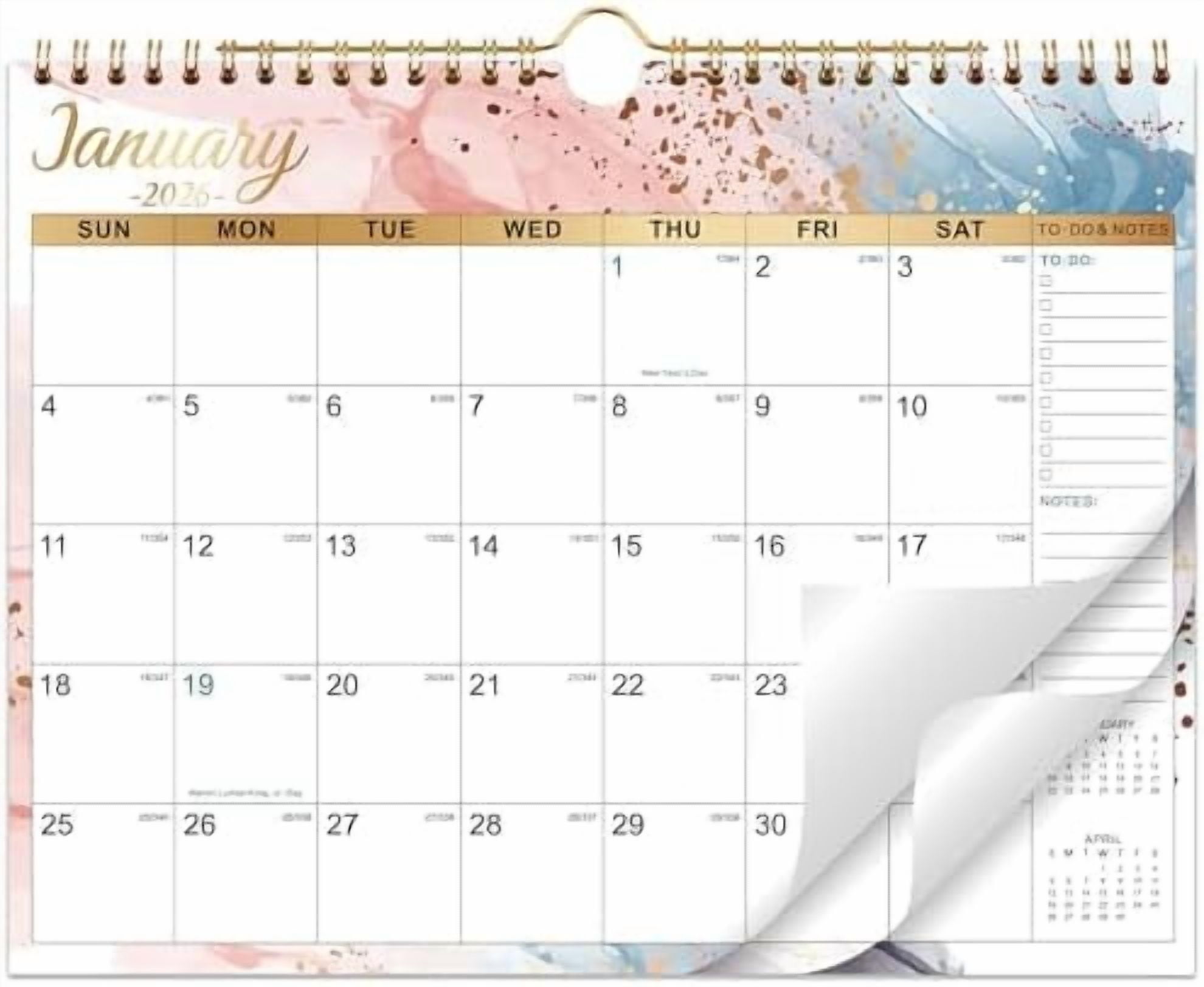 2026 Calendar - 2026 Wall Calendar, from January 2026 to December 2026 ...