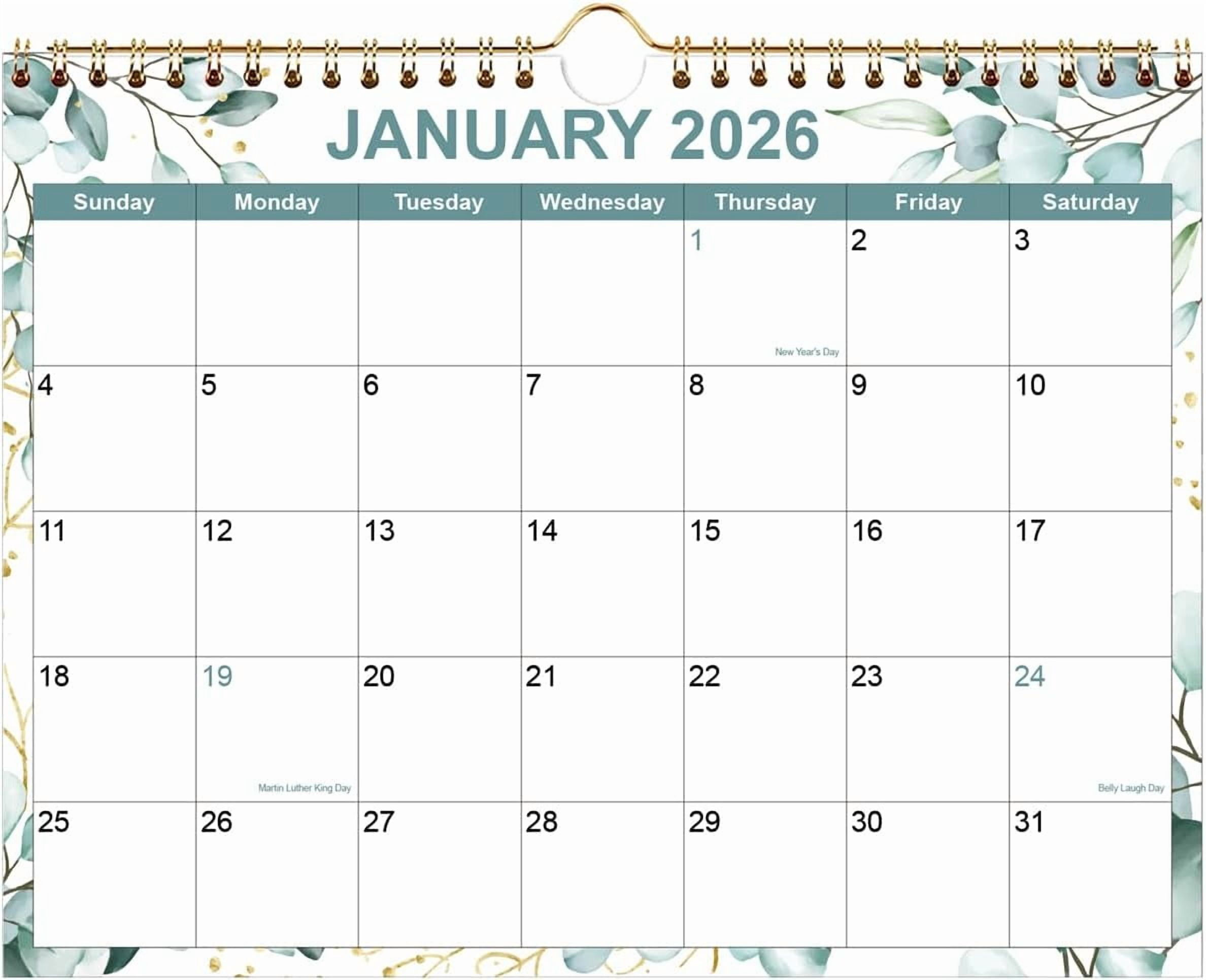 2026 Calendar, Wall Calendar 2026 from January 2026 - June 2027, 18 ...