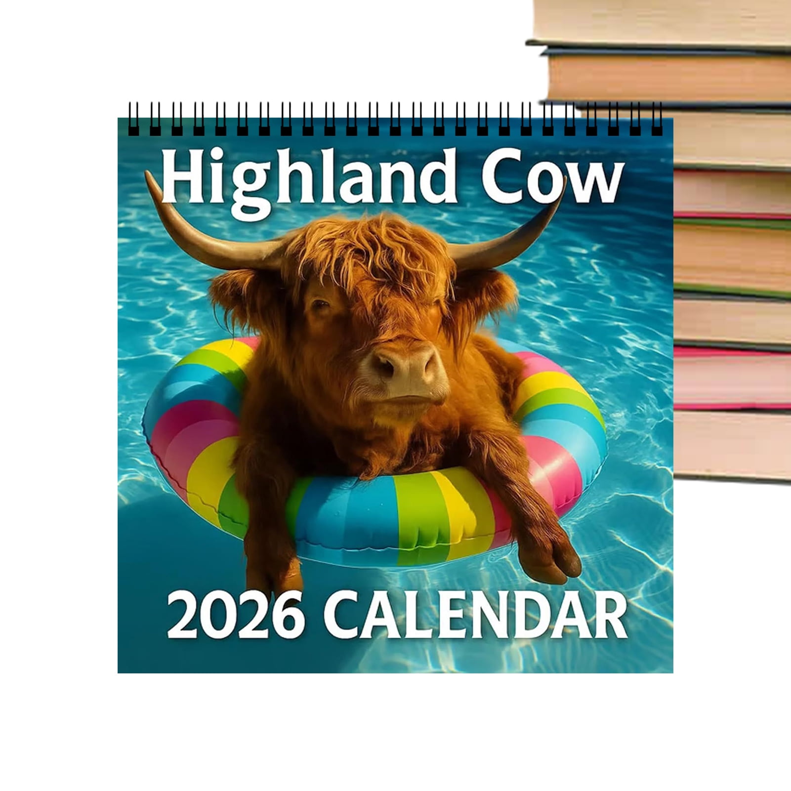 2026 Calendar | Highland Cow Calendar 2026 Wall Decor | Jan-Dec Agenda ...