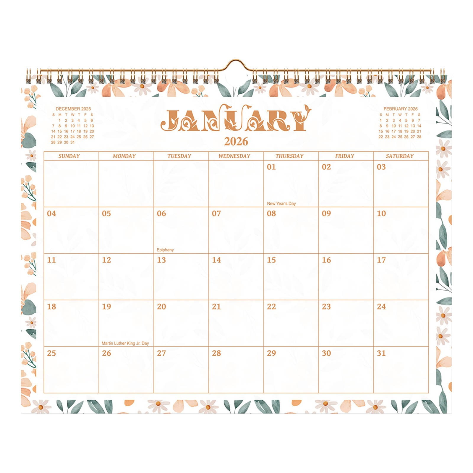 2026 Calendar January 2026 - June2027 2026 Calendar Planner With Twin ...