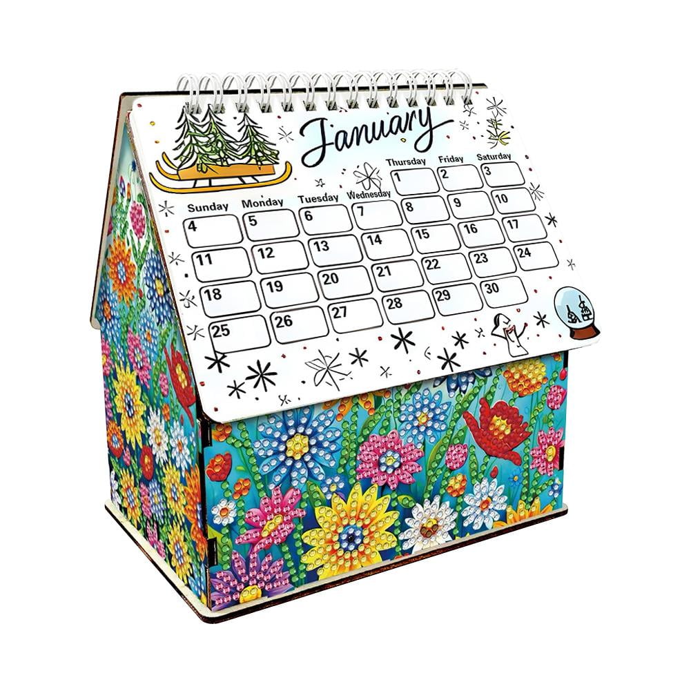 2026 Calendar Kit With Irregular Shaped Diamonds Kit School Office for ...