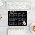 2026 Calendar Mouse Pad Compact Desk Mat For Office Use Calendar Mouse ...