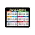 2026 Calendar Mouse Pad, Smooth Desktop Accessory, Non-Rubber Base ...