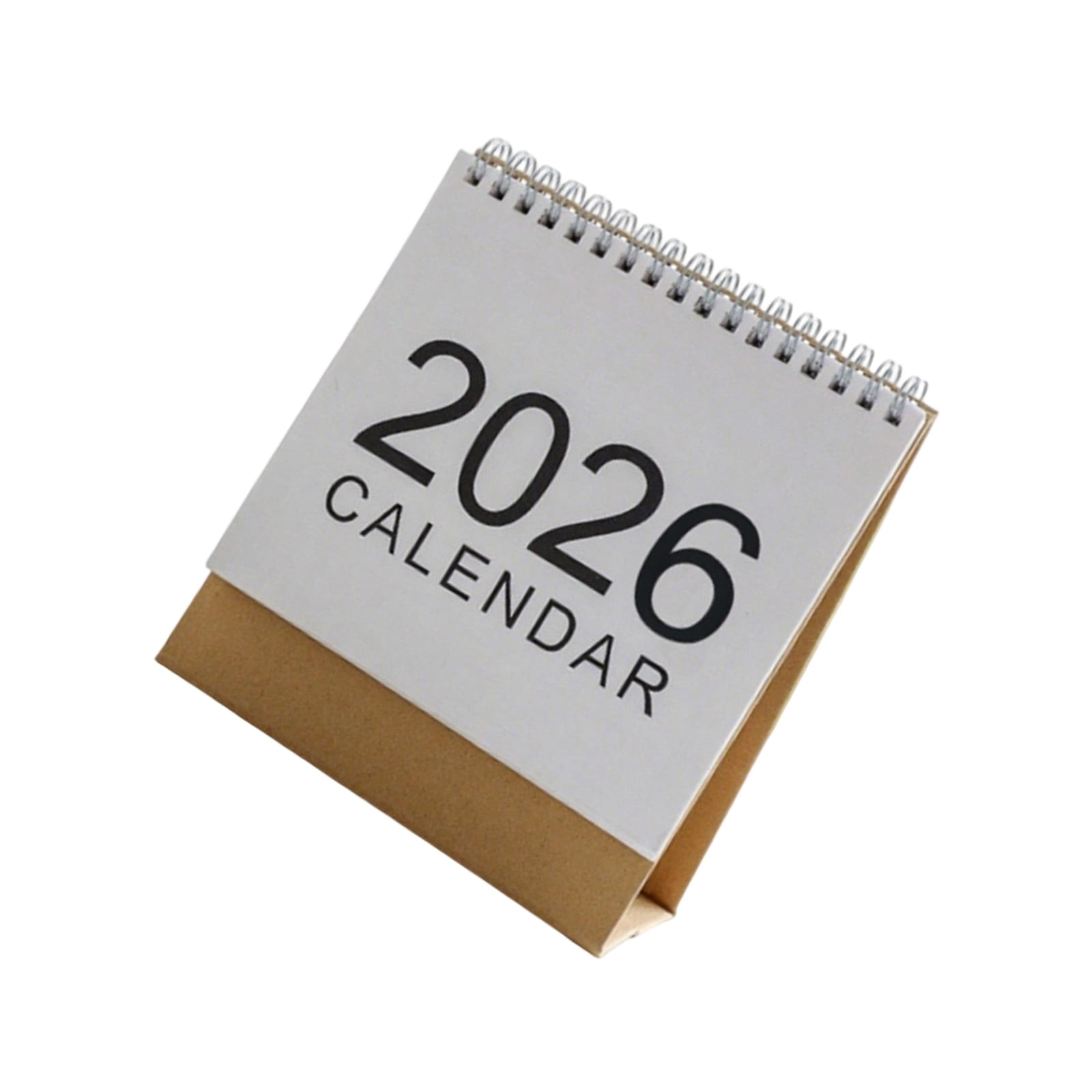 2026 Calendar Standing Calendar Twin-Wire Binding Small Monthly ...