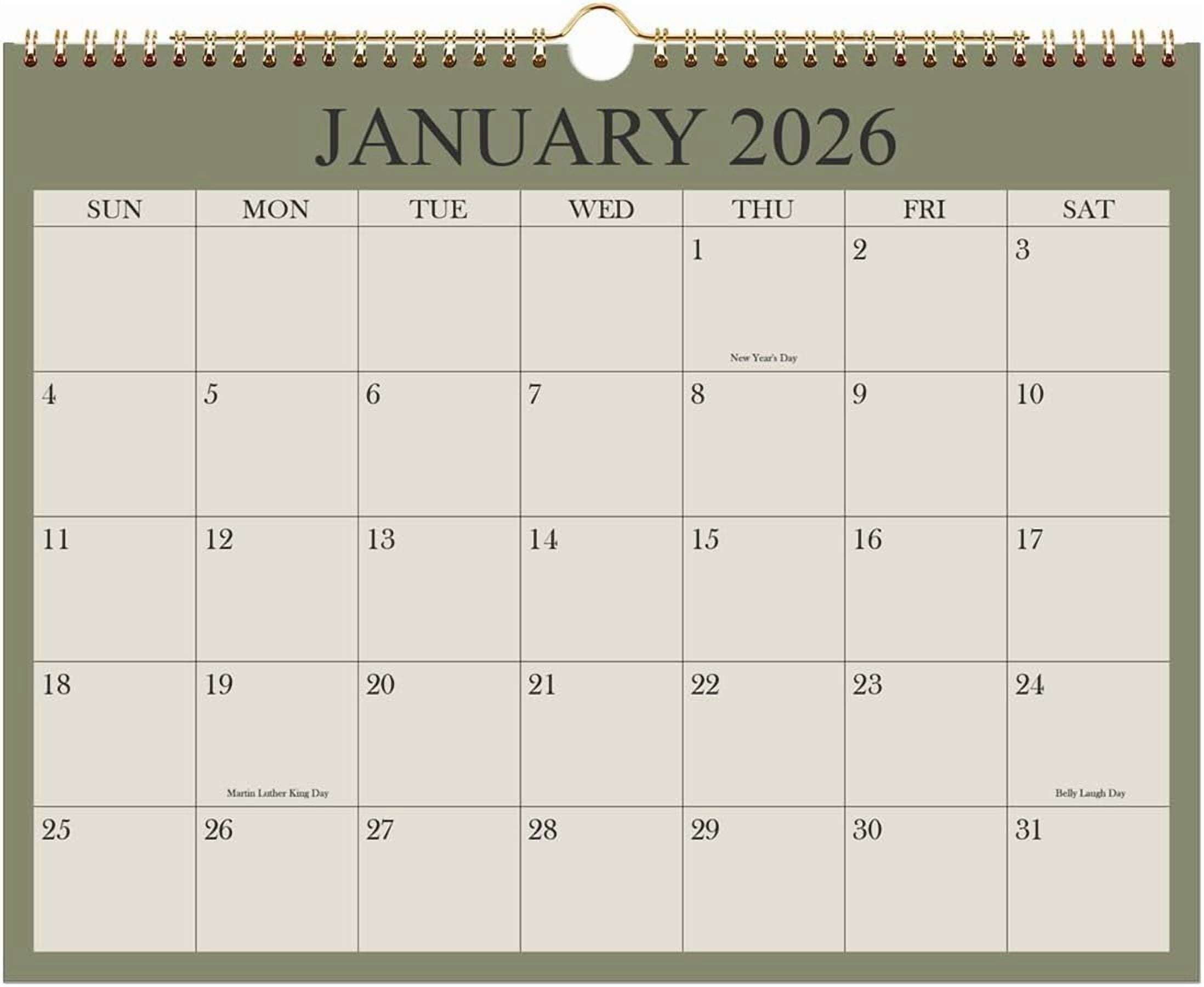2026 Calendar - Wall 2026-2027 from January June 2027, 18 Months with ...