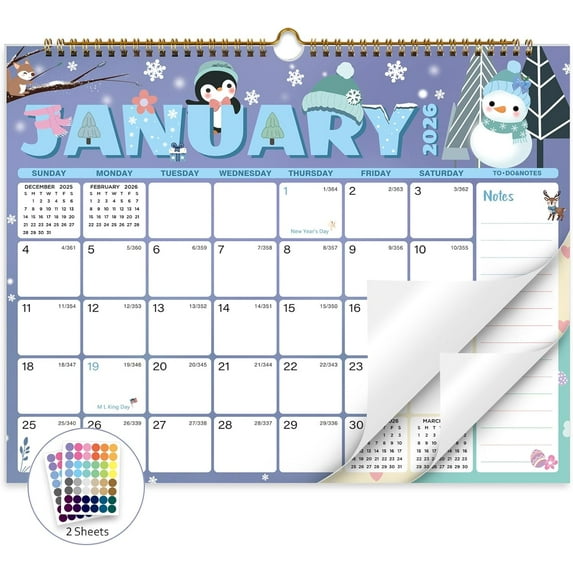 2026 Calendar, Wall Calendar 2026-2027, 18 Month January - June 2027 ...