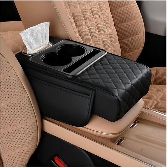 2026 Car Central Console Organizer, Memory Foam Leather 4 in 1 Vehicle ...
