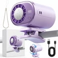 2026 Car Clip-On Air Conditioner Fan with LED Display, 360° Rotation ...