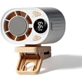 2026 Car Clip-On Air Conditioner Fan with LED Display, Portable USB ...