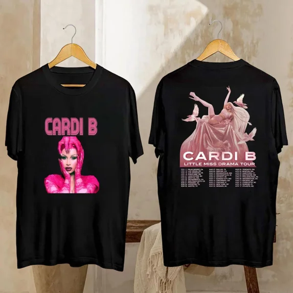 2026 Cardi B Little Miss Drama Tour T-shirt - Walmart.com