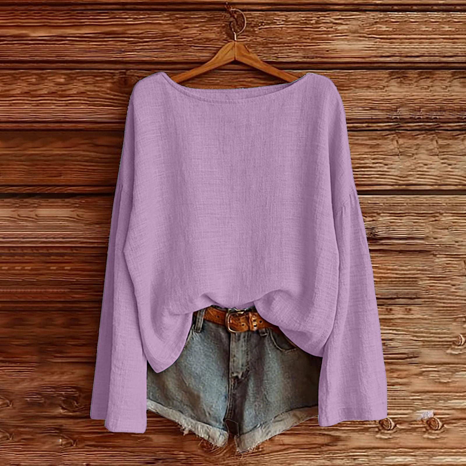 2026 Casual Loose Fit Comfy Cotton Linen Top for Women Summer Trendy ...