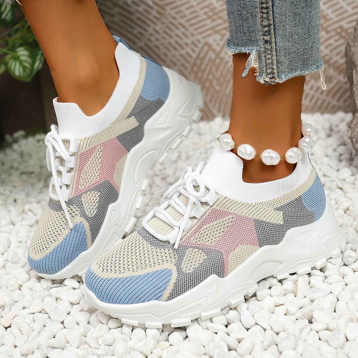 2026 Casual Ultra-Light Women's Shoes Running Dad Shoes Mesh Shoes ...