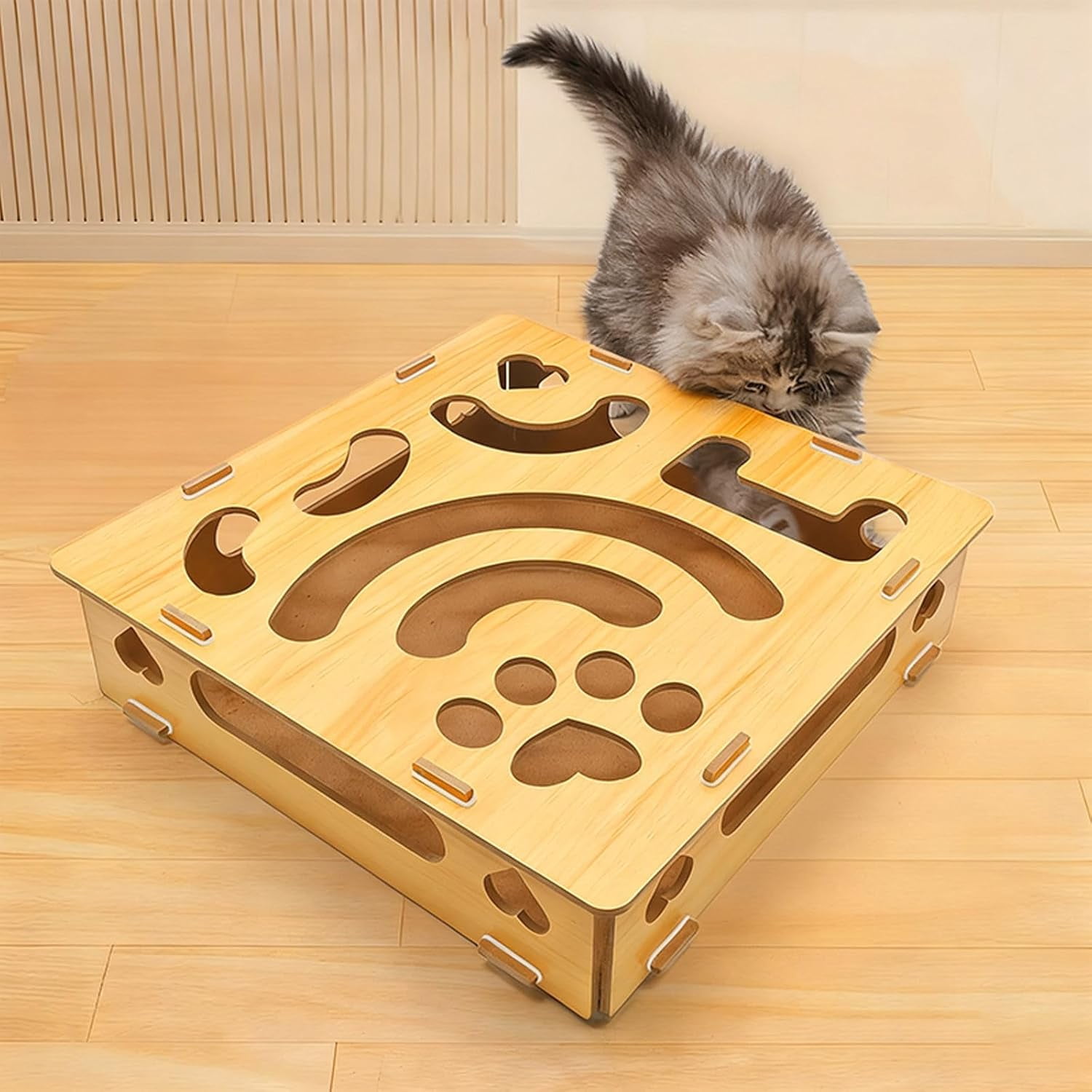 2026 Cat Scratch Puzzle Enrichment Toys, Interactive Cat Nail File ...