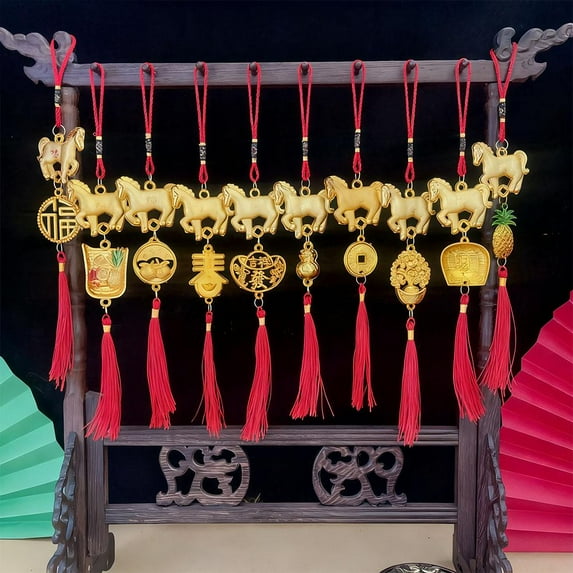 2026 Chinese New Year Decorations, 6/8/10pcs Year of The Horse Lucky ...