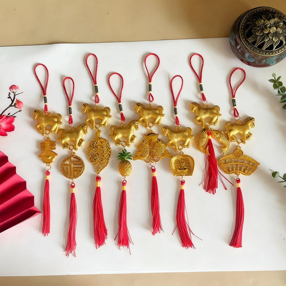 2026 Chinese New Year Decorations, 6/8/10pcs Year of The Horse Lucky ...