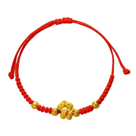 2026 Chinese New Year Horse Bracelet Fengshui Red String with Good Luck ...