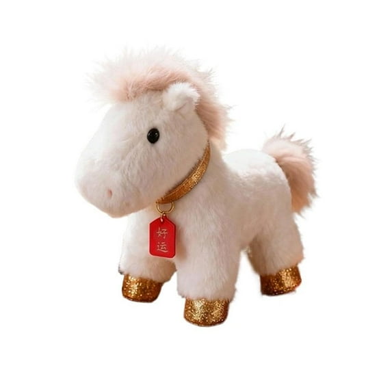 2026 Chinese New Year Plush Horse Animals, Realistic Plush- Horse Doll ...