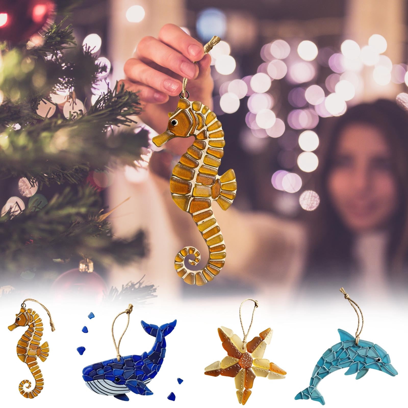 2026 Chinese Sea Glass Friendship Ornament - Keepsake Charm for ...