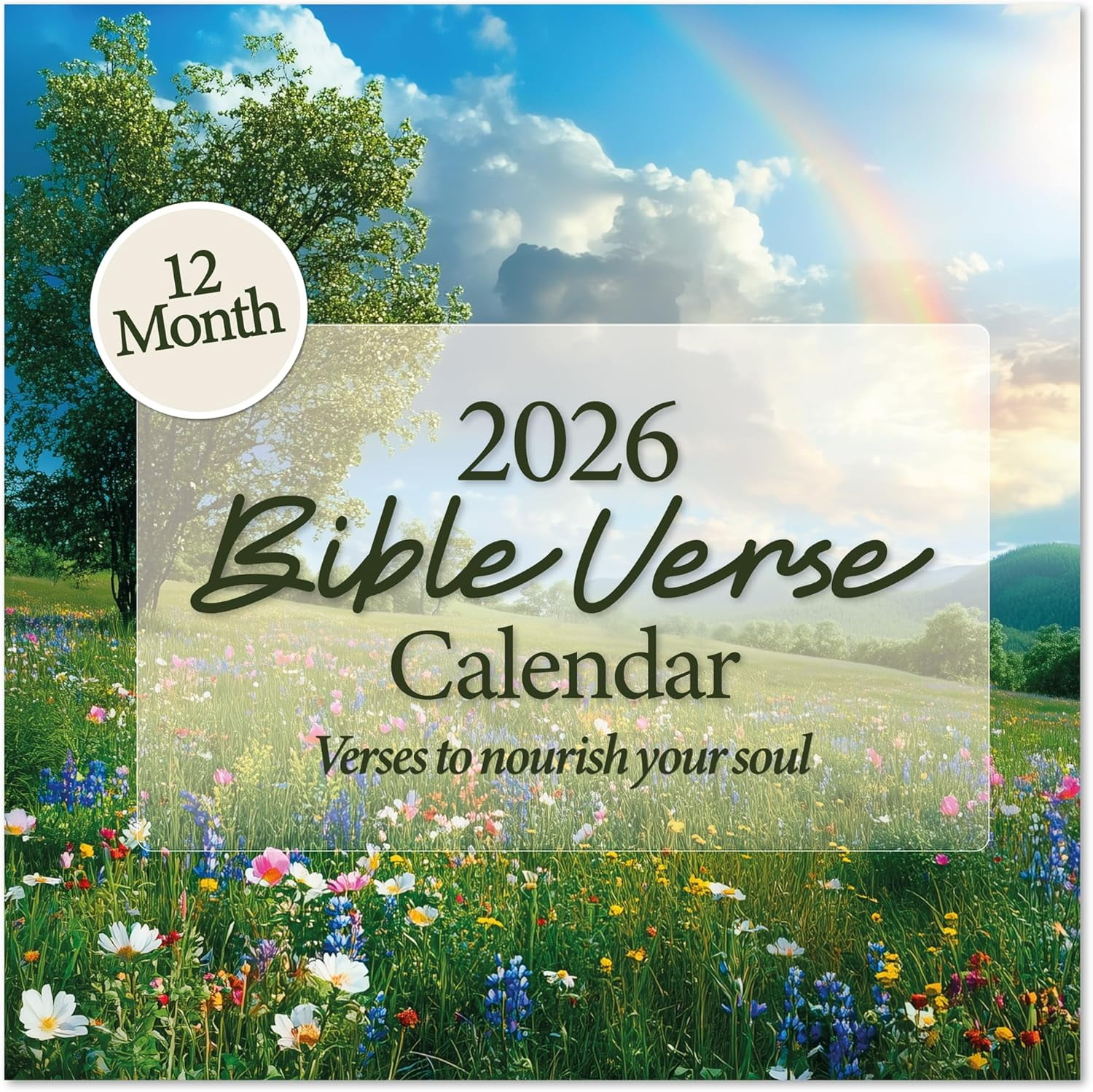 2026 Christian Wall Calendar | Monthly Bible Verse Calendar, Reflective ...