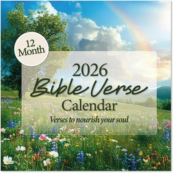 2026 Christian Wall Calendar | Monthly Bible Verse Calendar, Reflective ...