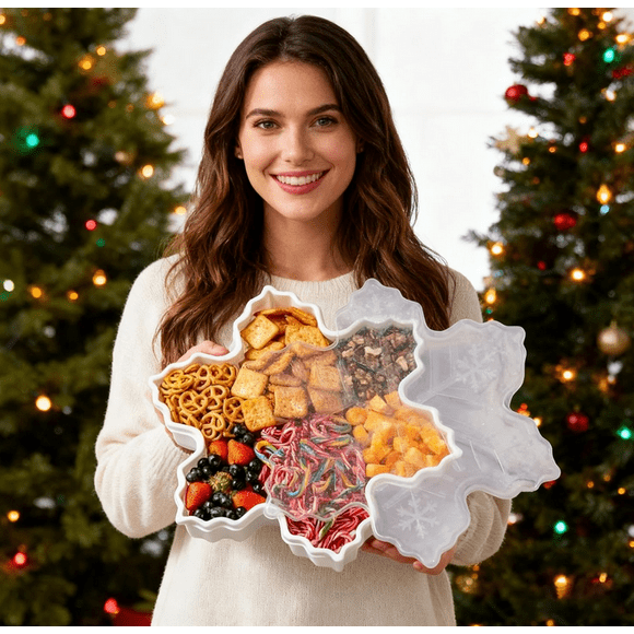 Plastic Gingerbread Man Christmas Container