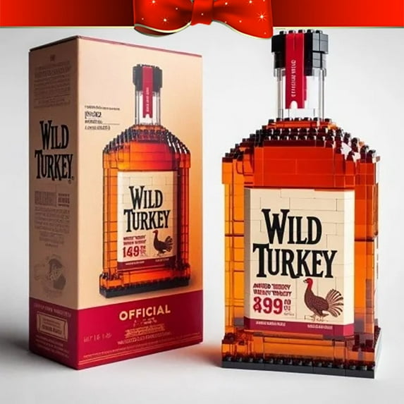 2026 Classic Building Block -Whiskey Bottle, Creative Wine Bottle Model ...