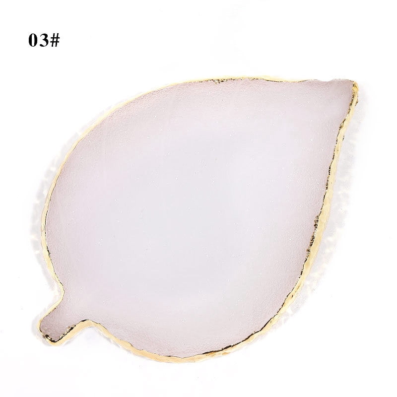 2026 Color Palette Resin Agate Gold Decorations Painted Palette Nail ...
