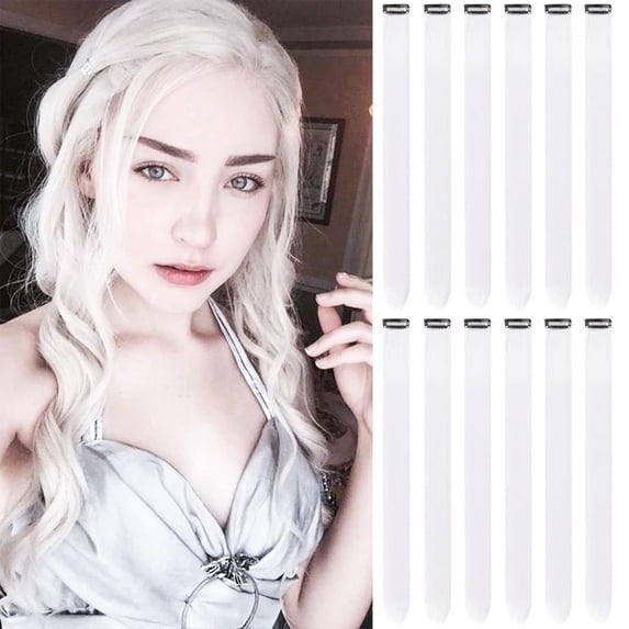 2026 Colored Children's Hair Extensions Clip Fixed For Easy Use Not ...