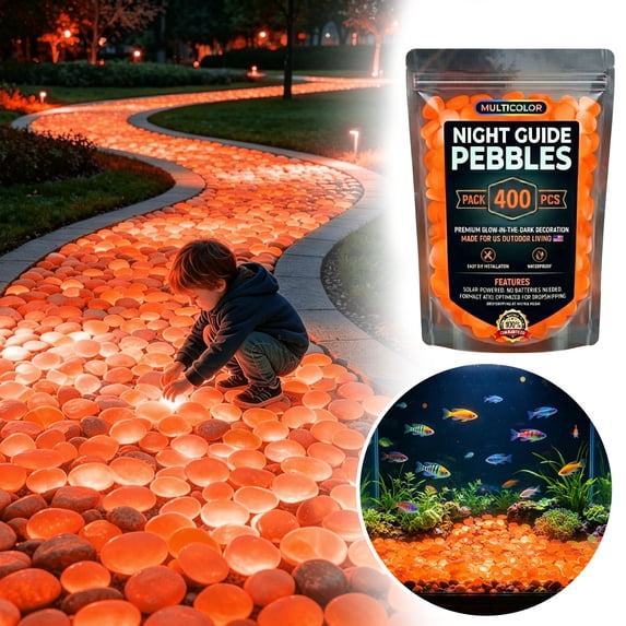 2026 Colorful Glow In The Dark Garden Stones Night Luminous Pebbles ...