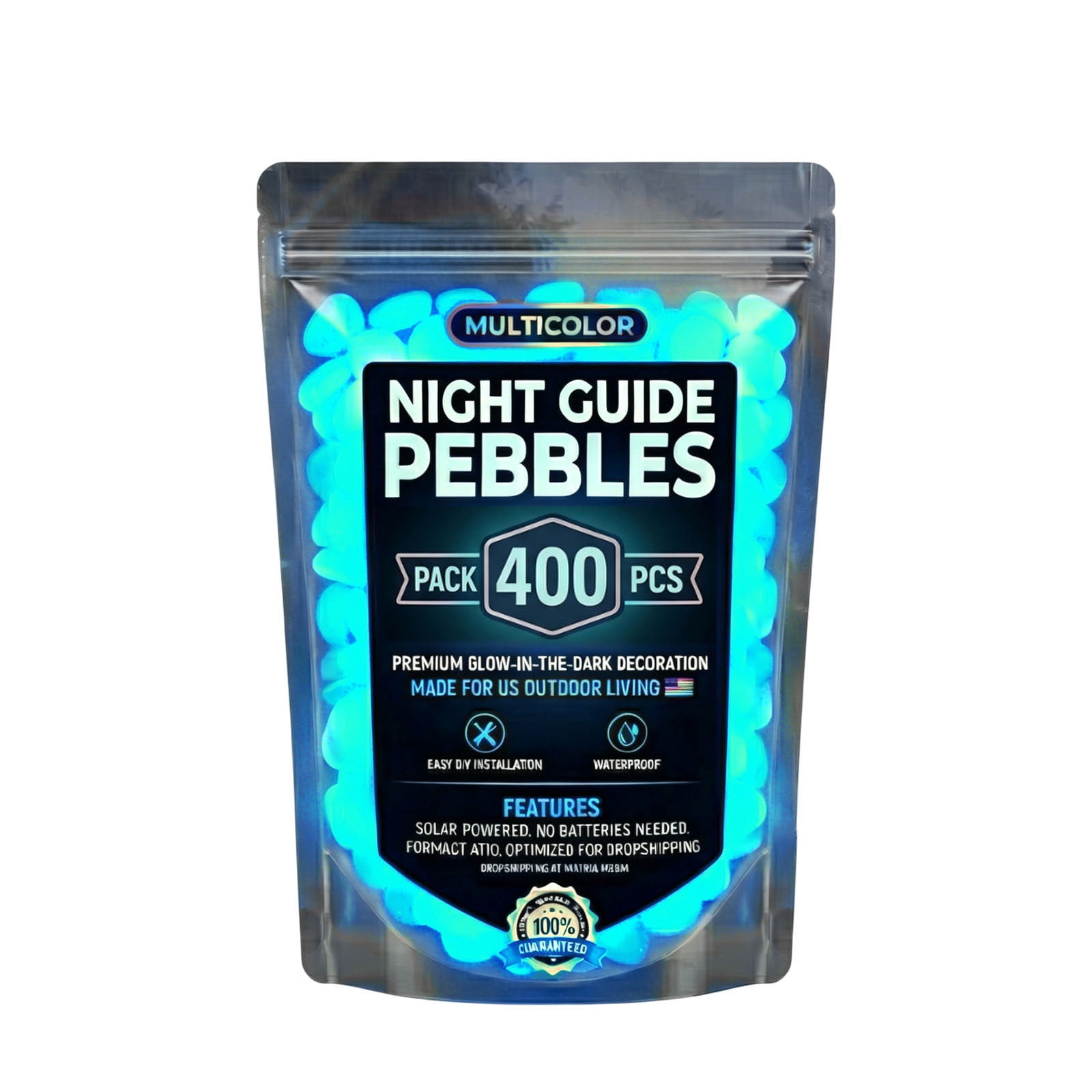 2026 Colorful Glow In The Dark Garden Stones Night Luminous Pebbles ...
