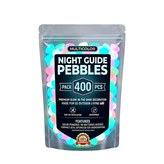 2026 Colorful Glow In The Dark Garden Stones Night Luminous Pebbles ...
