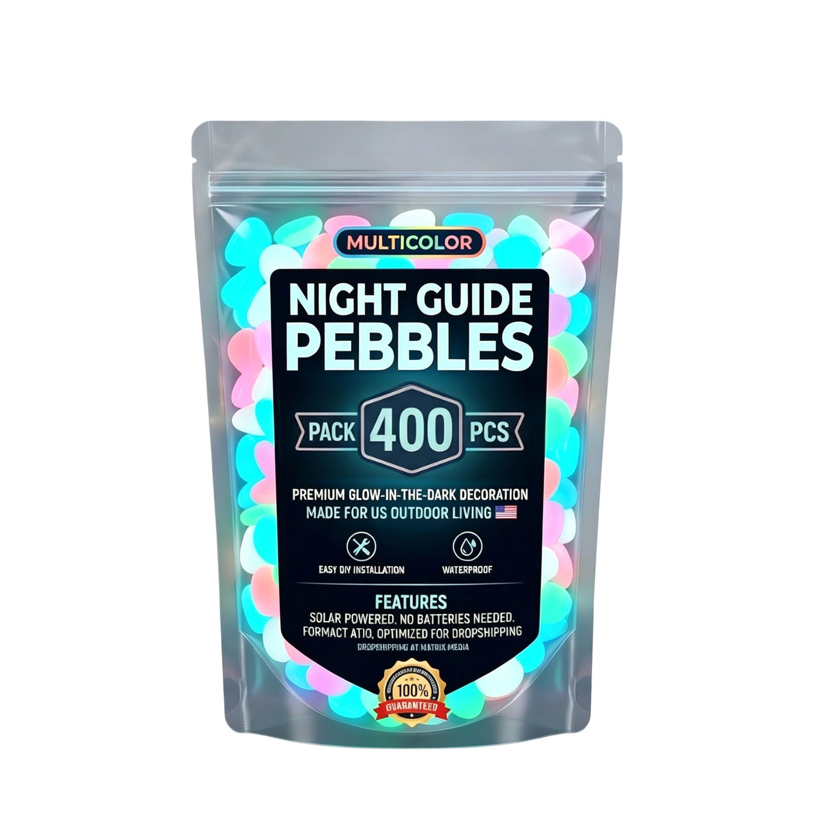 2026 Colorful Glow In The Dark Garden Stones Night Luminous Pebbles ...
