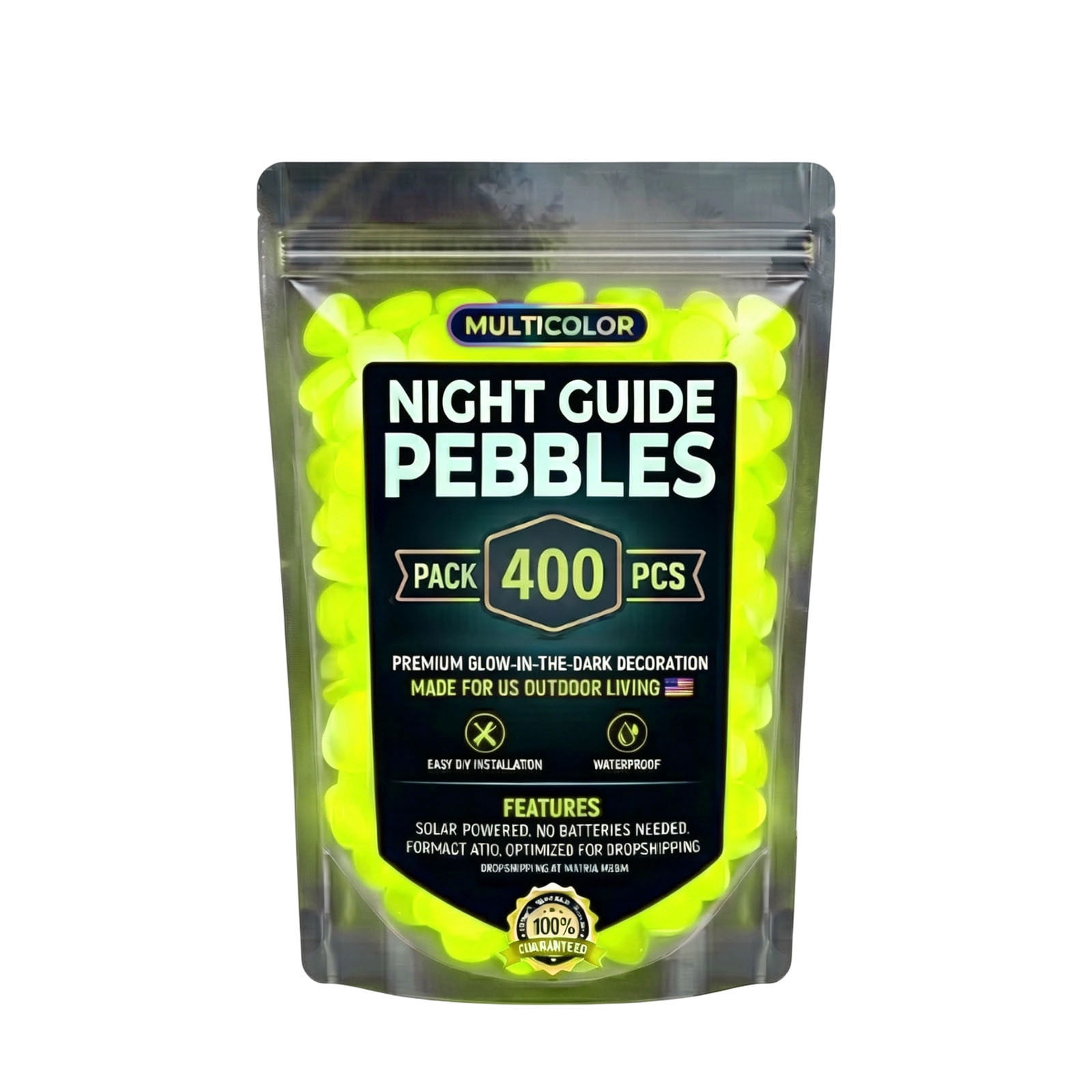 2026 Colorful Glow In The Dark Garden Stones Night Luminous Pebbles ...