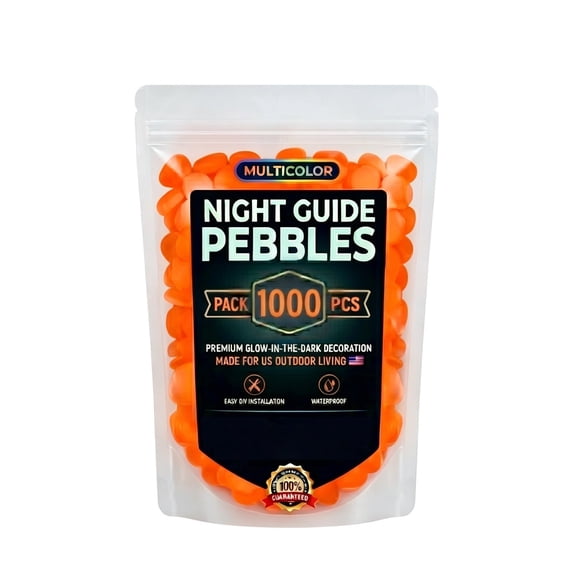 2026 Colorful -in-the-Dark Garden Stones Night Guide Luminous Pebbles ...