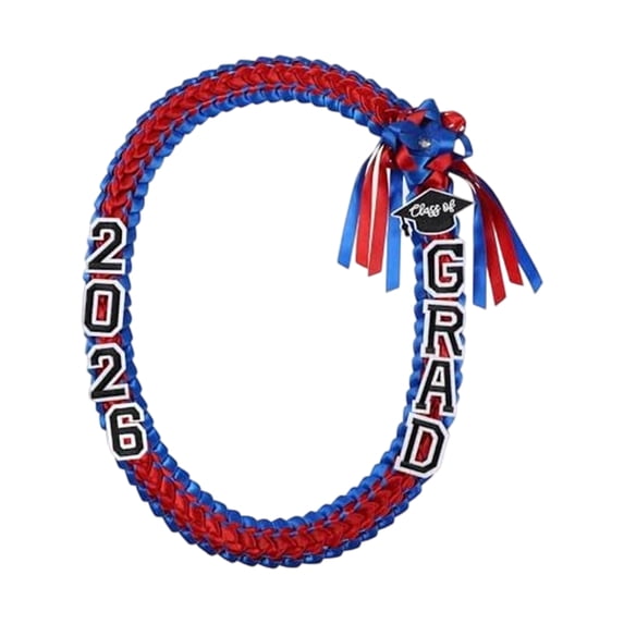 2026 Creative Double-layer Ribbon Graduation Wreath Woven Necklace ...