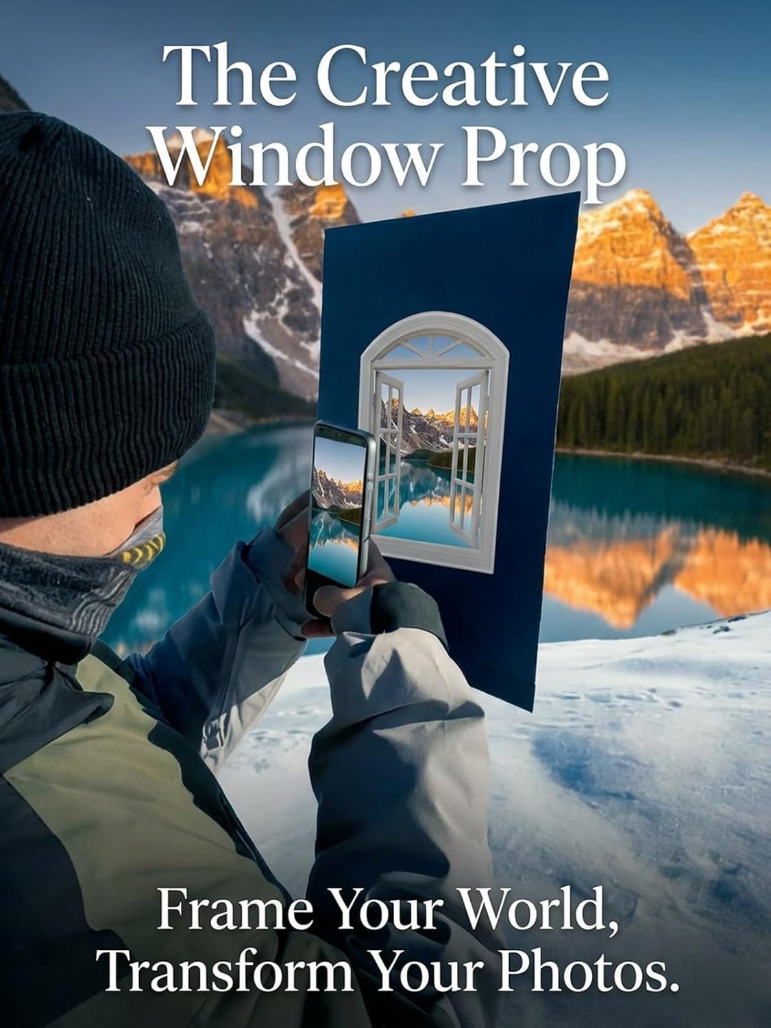 2026 Creative Window Props, Window New Frame Travel Photo Prop ...