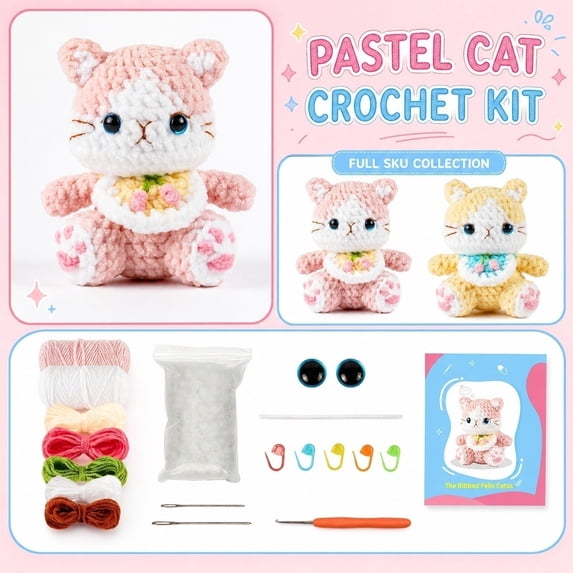 2026 Crochet Kit for Beginners, Crochet Animal Kits,Crocheting Kit for ...