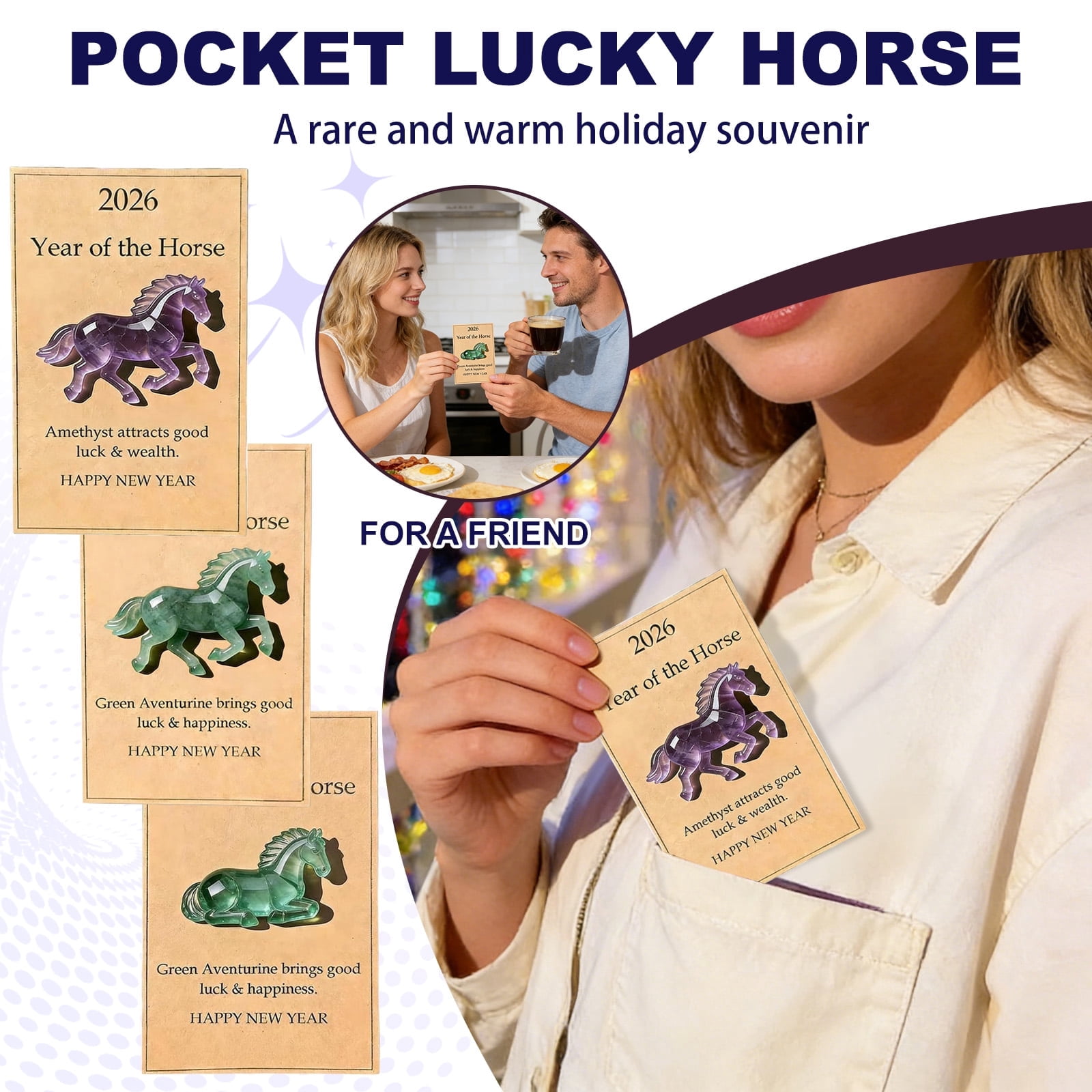 2026 Crystal Horse,A Pocket Hug for Horses - A Symbol of Strength & New ...