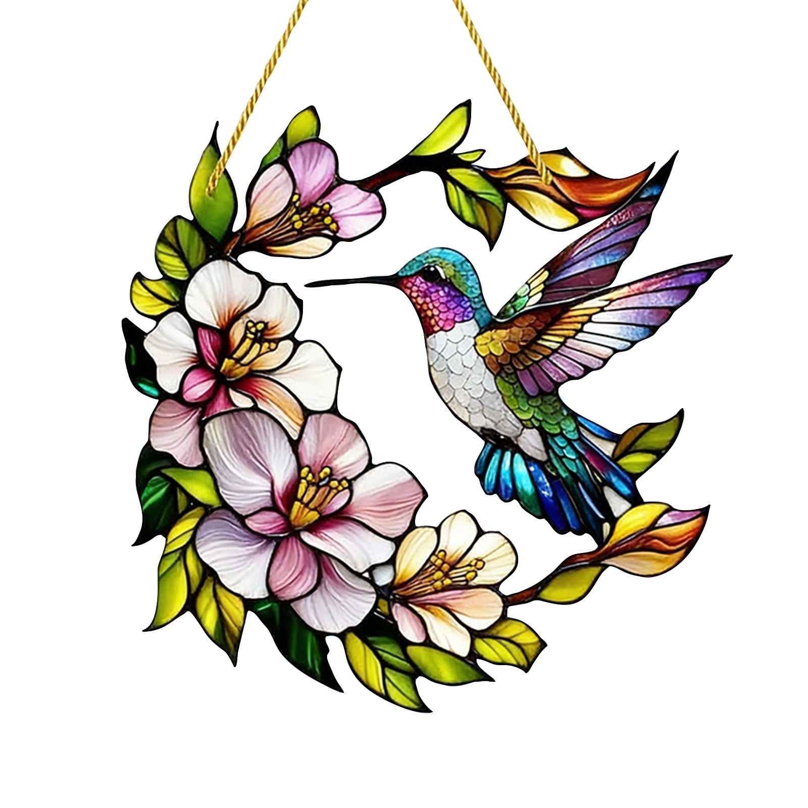 2026 Crystal Sky Stained Art Bird Ornament (8 Inches), Crystal-Inspired ...