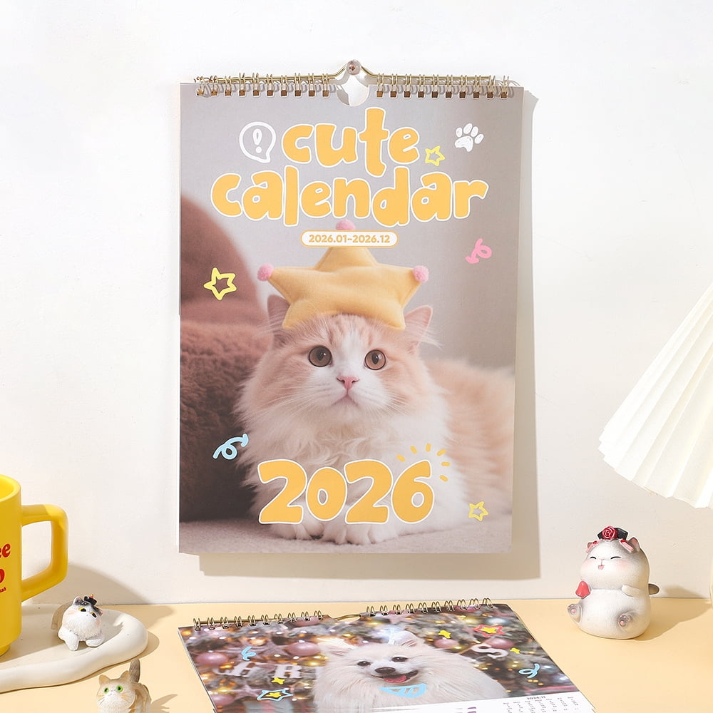 2026 Cute Animal Calendar A4 Monthly Planners & Appointment Book, 8.27 ...